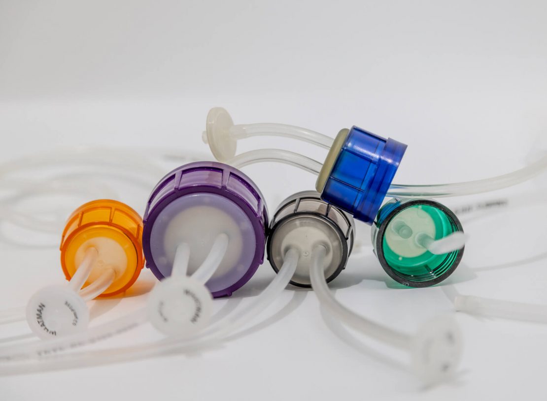 Media Transfer Color-Coded Cap System | Kitted Lab Technologies™