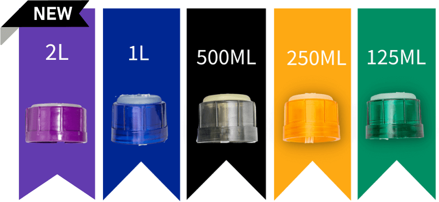 Media Transfer Color-Coded Cap System | Kitted Lab Technologies™